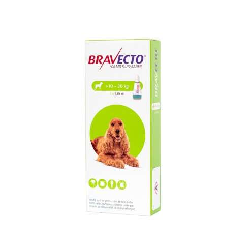 BRAVECTO Spot On Dog 500mg 10-20kg - Servicii Publice