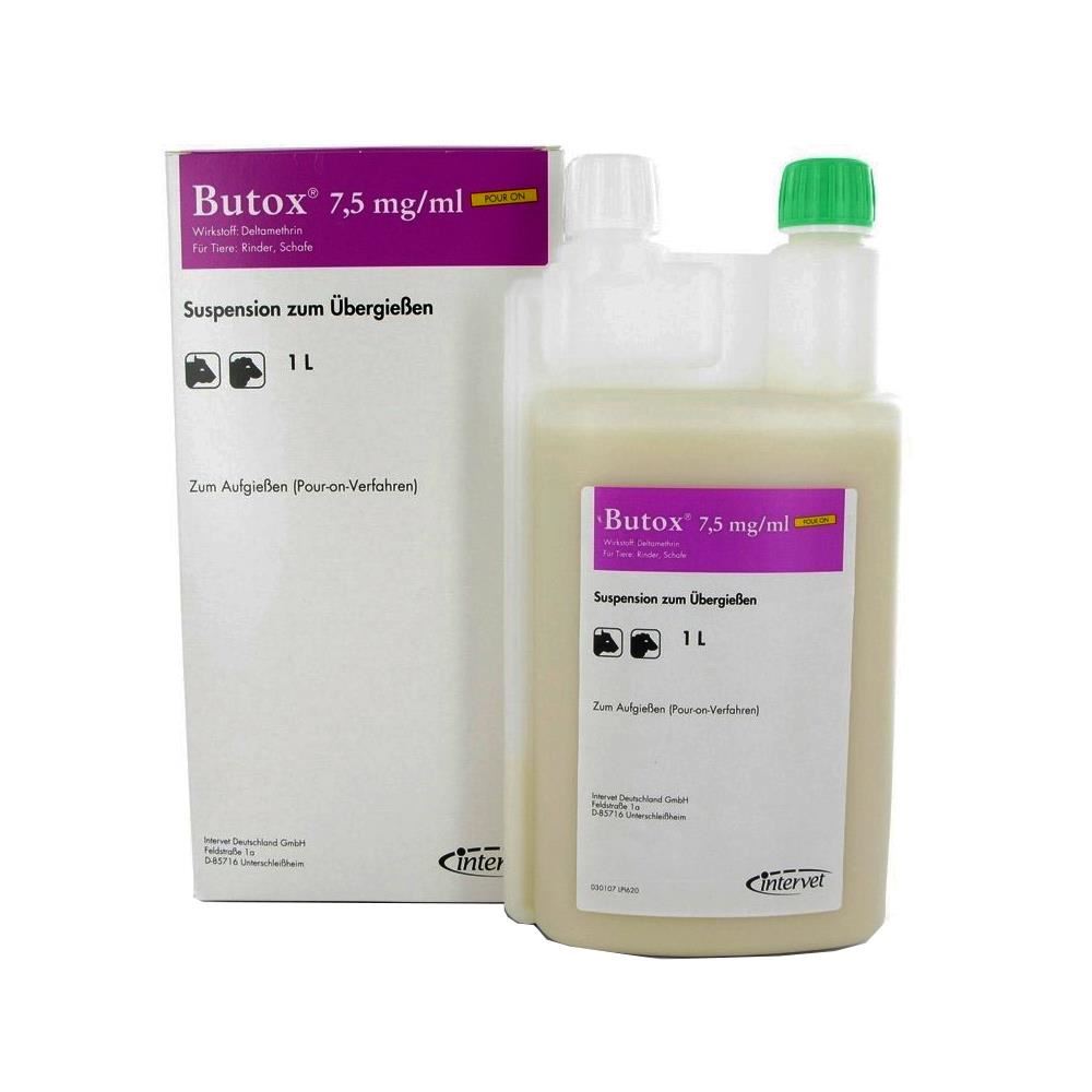 BUTOX P.O. 7,5% 1 L - solutie pentru deparazitarea externa a bovinelor ...