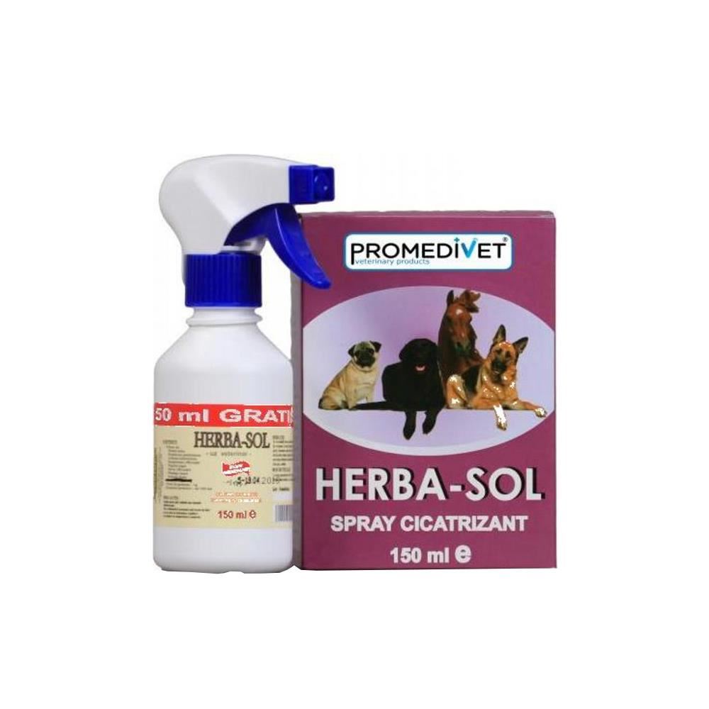 HERBA SOL SPRAY CICATRIZANT - se recomanda folosirea numai la animale ...