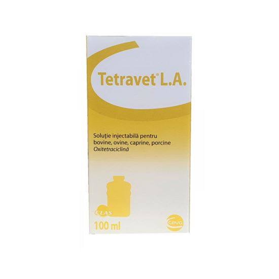 TETRAVET L.A. 100 ml - Solutie injectabila pentru bovine, ovine ...