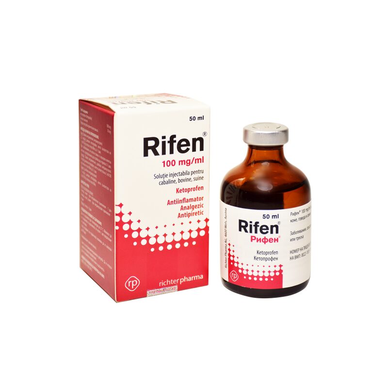 RIFEN 10% 50 ml - Solutie injectabila pentru cabaline, bovine si suine ...