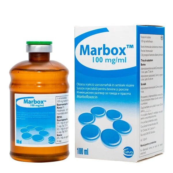 MARBOX 10% 100 ml - solutie injectabila pentru bovine si suine - Servicii Publice
