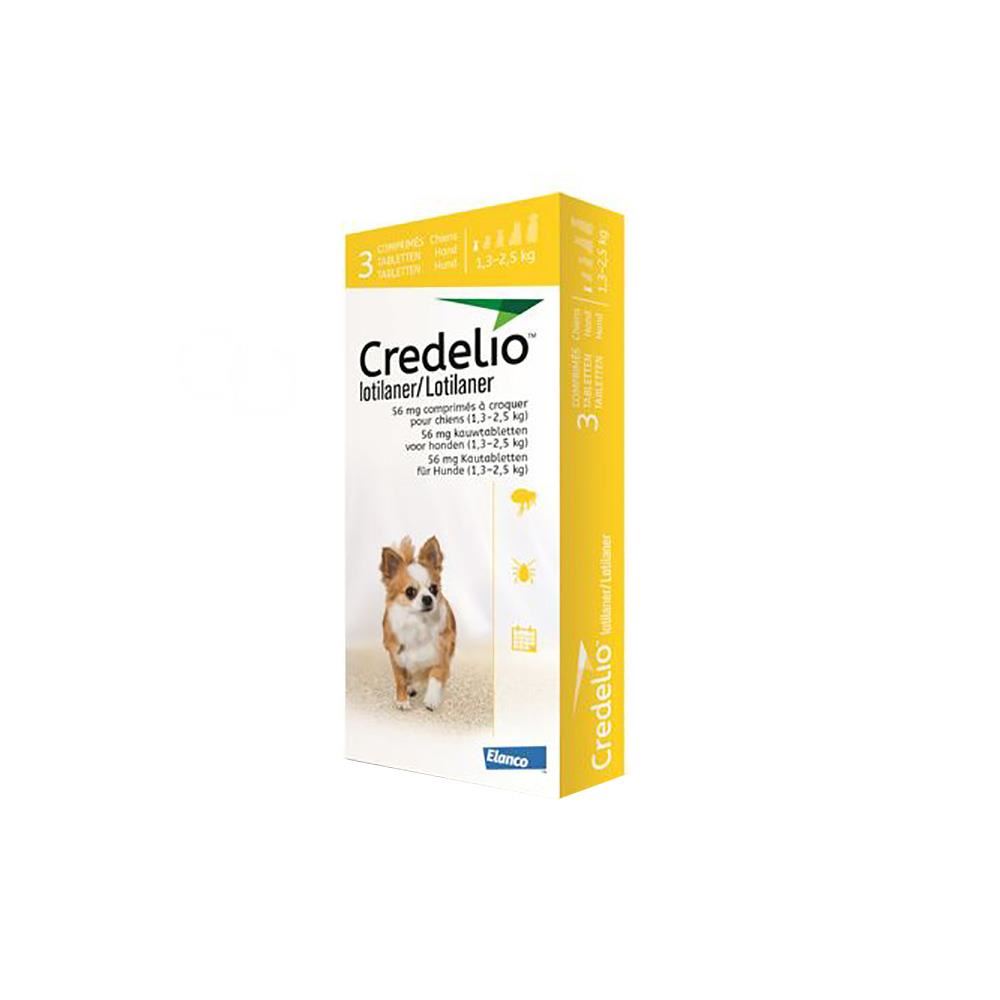 CREDELIO 56.25 mg 1.3-2.5 kg 3 tbl - Pentru tratamentul infestării cu ...