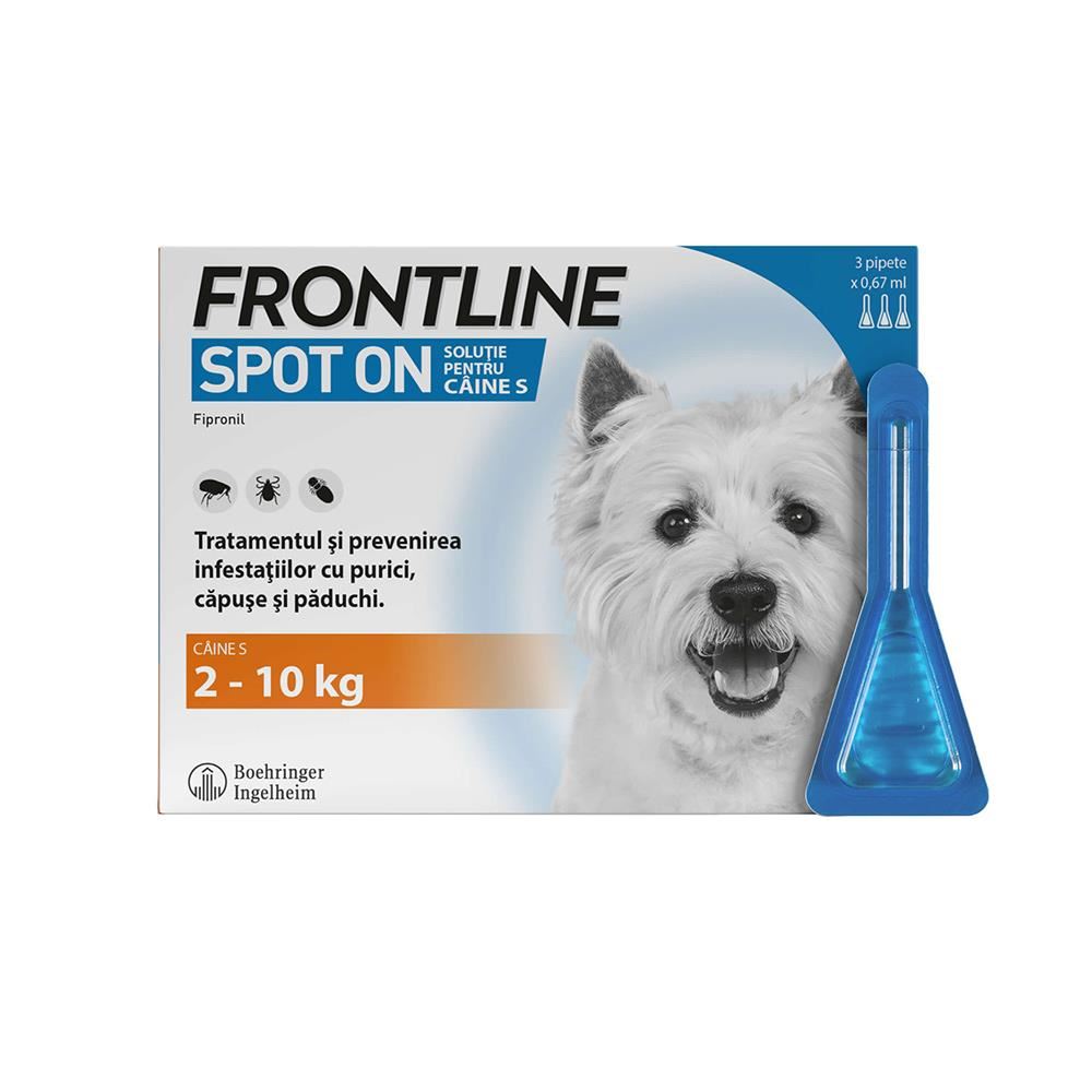 FRONTLINE SPOT ON S 3 PIPETE - recomandat in tratamentul si prevenirea ...